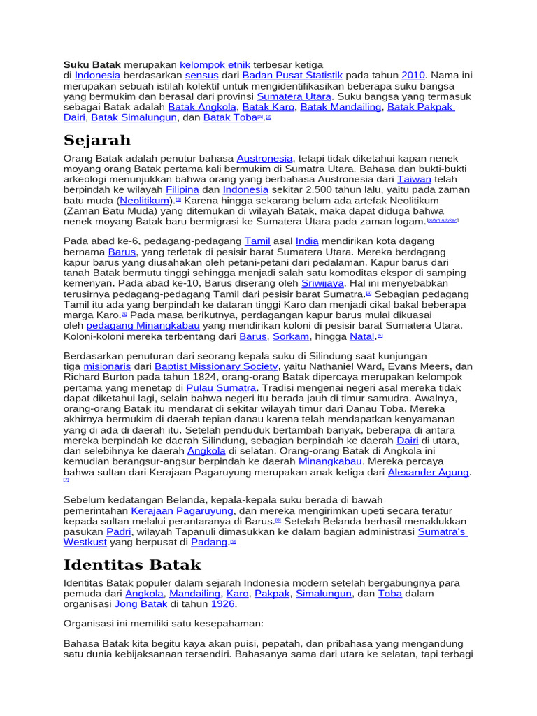 Batak | PDF