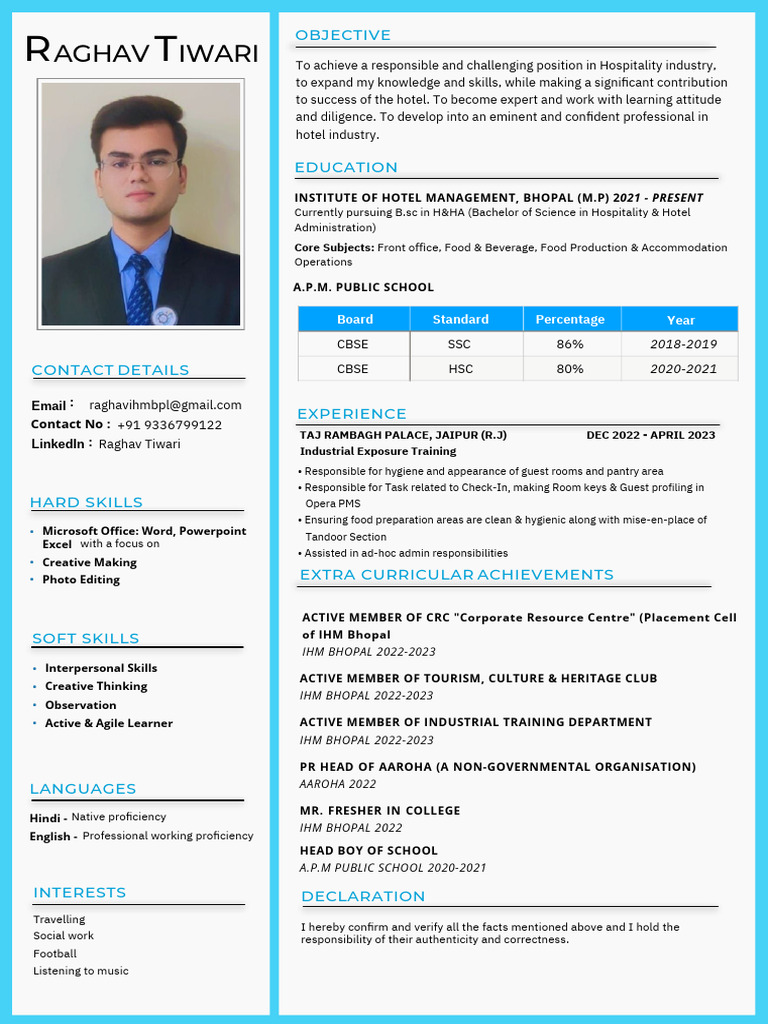 Raghav Resume 2 PDF | PDF