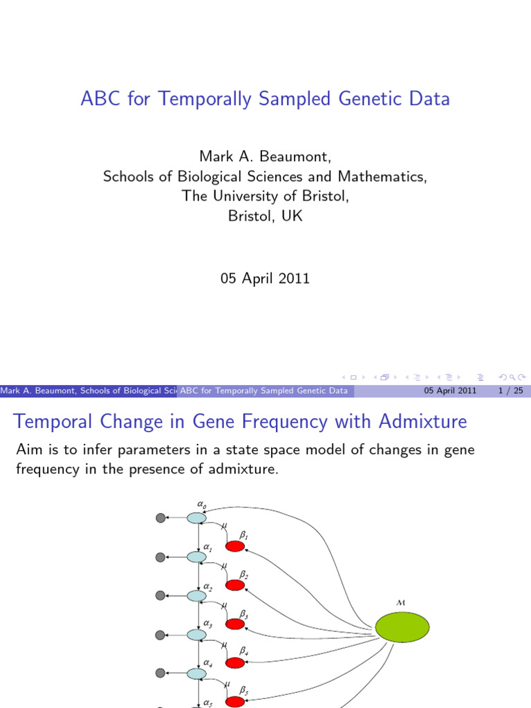 ABC For Temporally Sampled Genetic Data | PDF | Statistical Theory | Probability Theory
