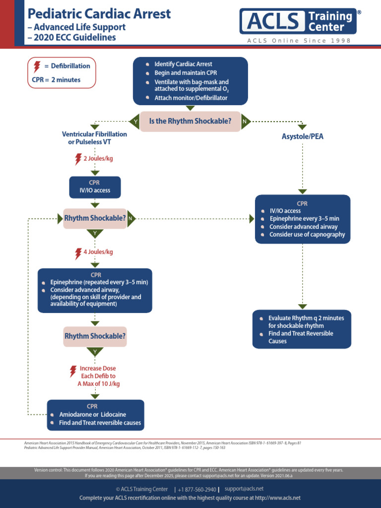Algo Pals Pediatric Cardiac Arrest | PDF