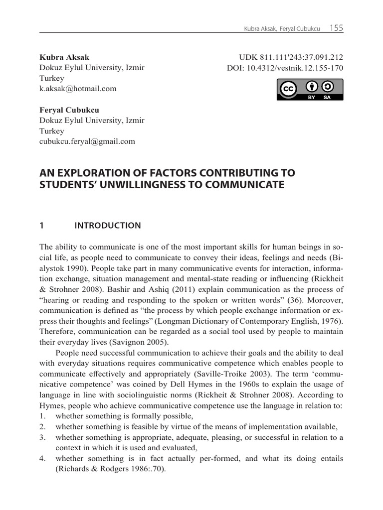 An Exploration of Factors Contributing To Students | PDF