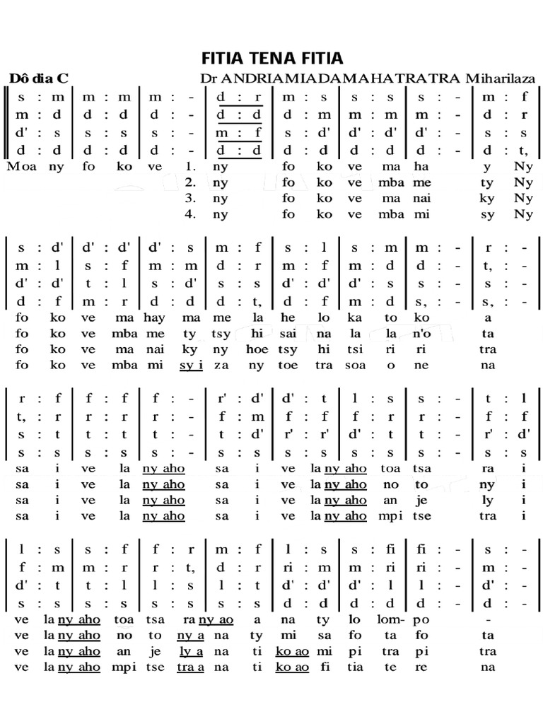 Fitia Tena Fitia | PDF