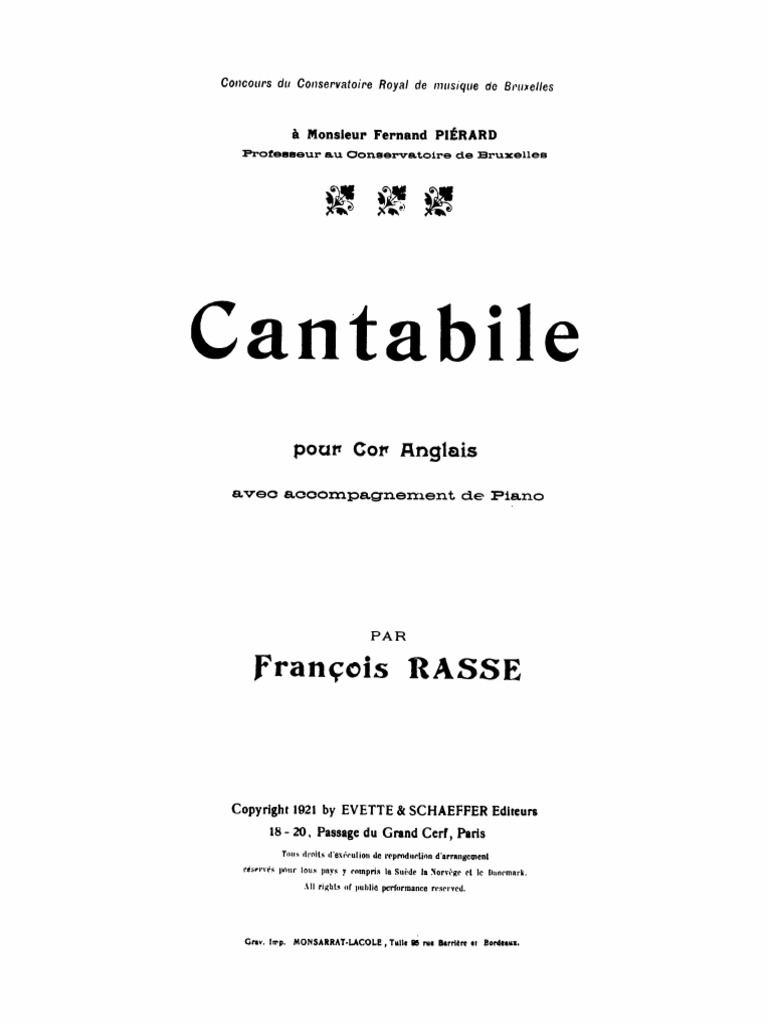 Cantabile | PDF