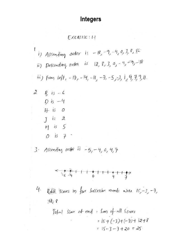 Integers | PDF