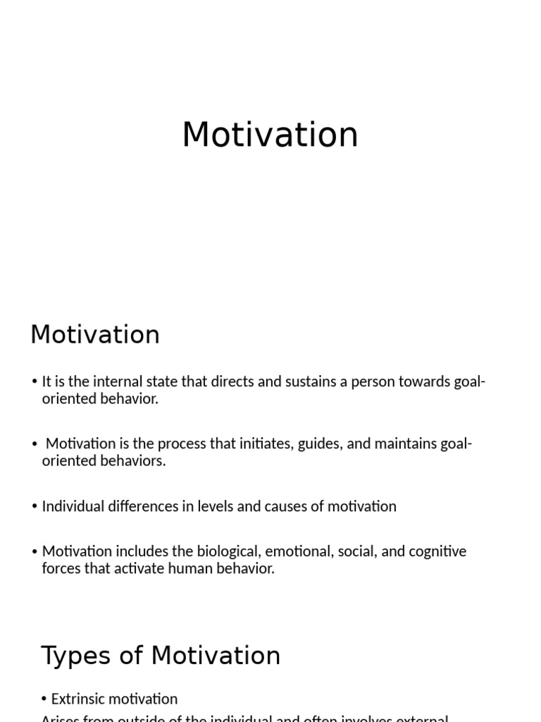 Motivation, Emotion and Stress | PDF
