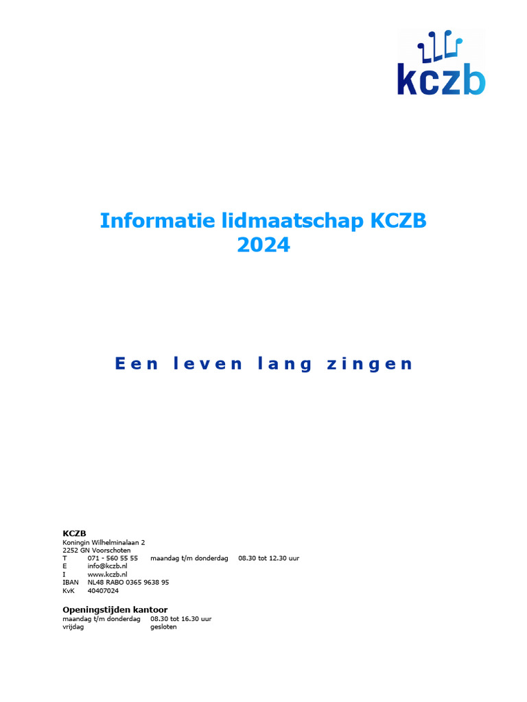 Informatie Lidmaatschap | PDF