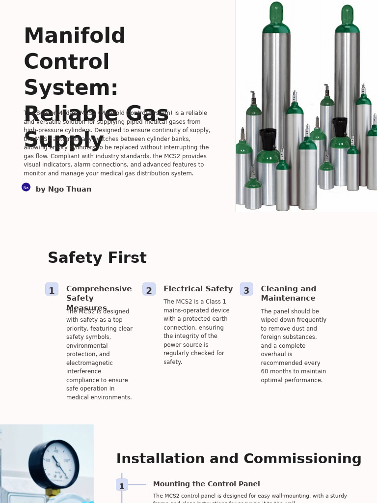 Manifold Control System Reliable Gas Supply | PDF