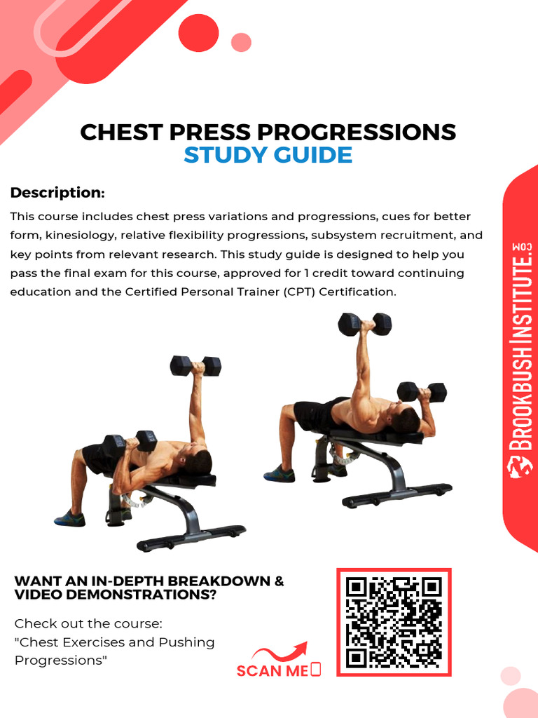 Chest Press Progressions PDF | PDF