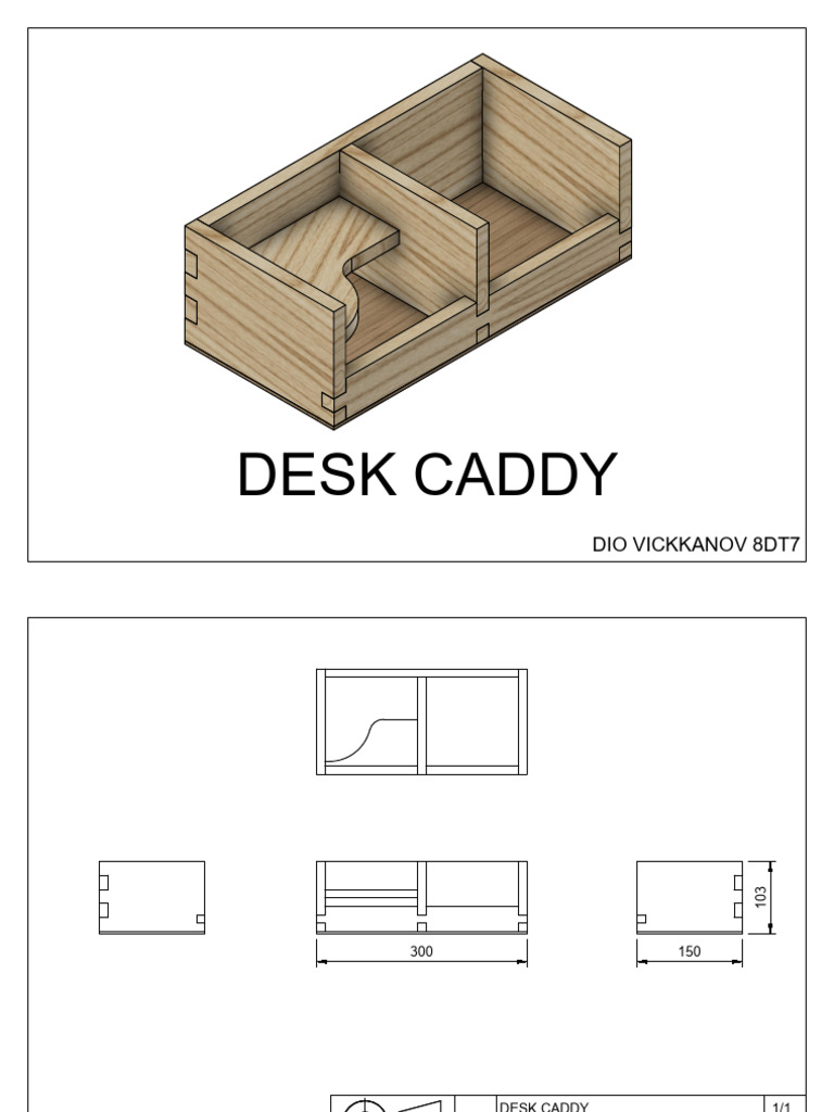 DESK CADDY DRAWINGS | PDF
