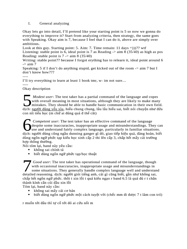 IELTS Criteria Explaination | PDF | Linguistics | Career & Growth