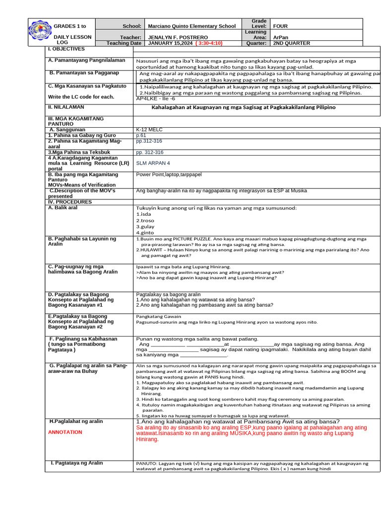2nd Quarter COT-AP 4 | PDF
