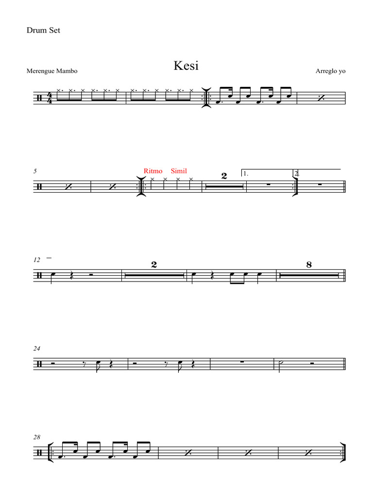 Kesi - Drum Set | PDF