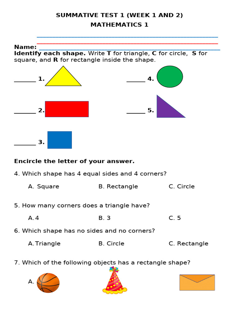 Mathematics Pdf Shape Teaching Methods And Materials