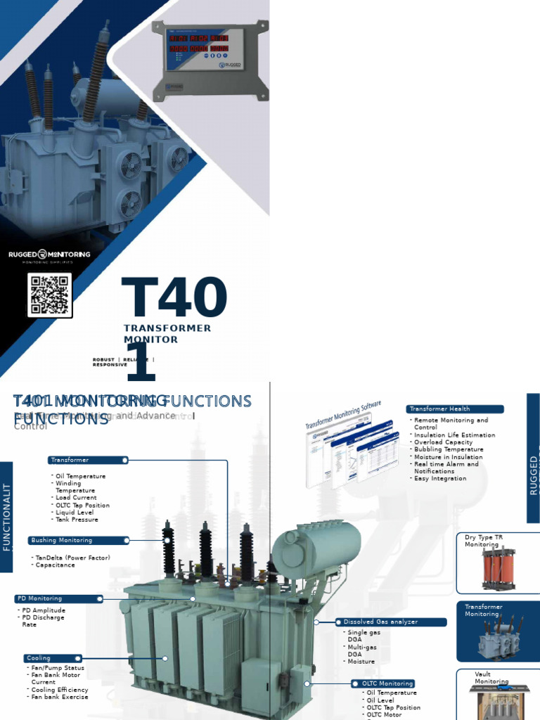 Transformer Monitoring System T401 | PDF | Transformer | Manufactured Goods
