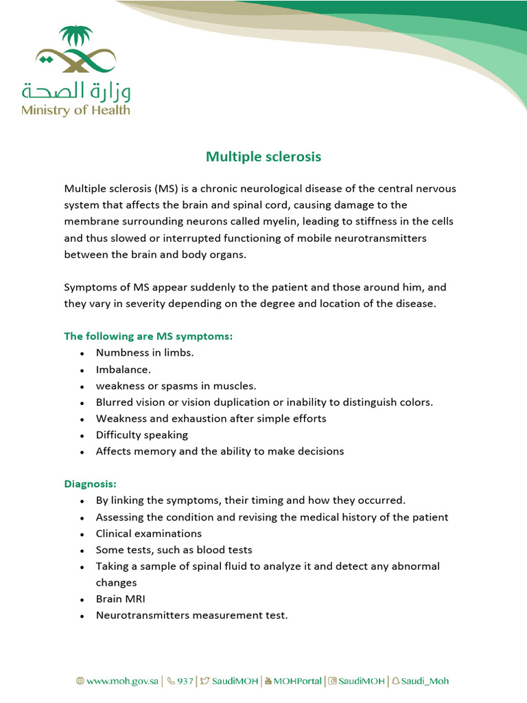Multiple Sclerosis | PDF