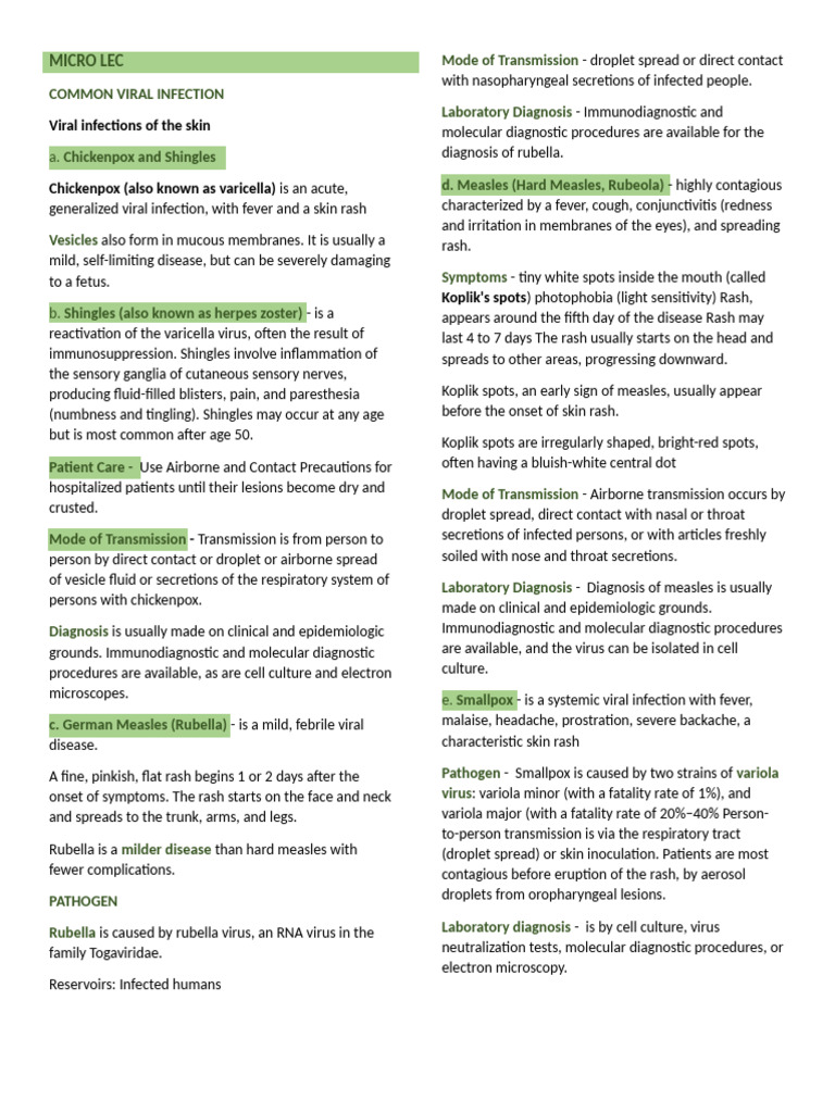 MICRO LEC FINALS REVIEWER | PDF