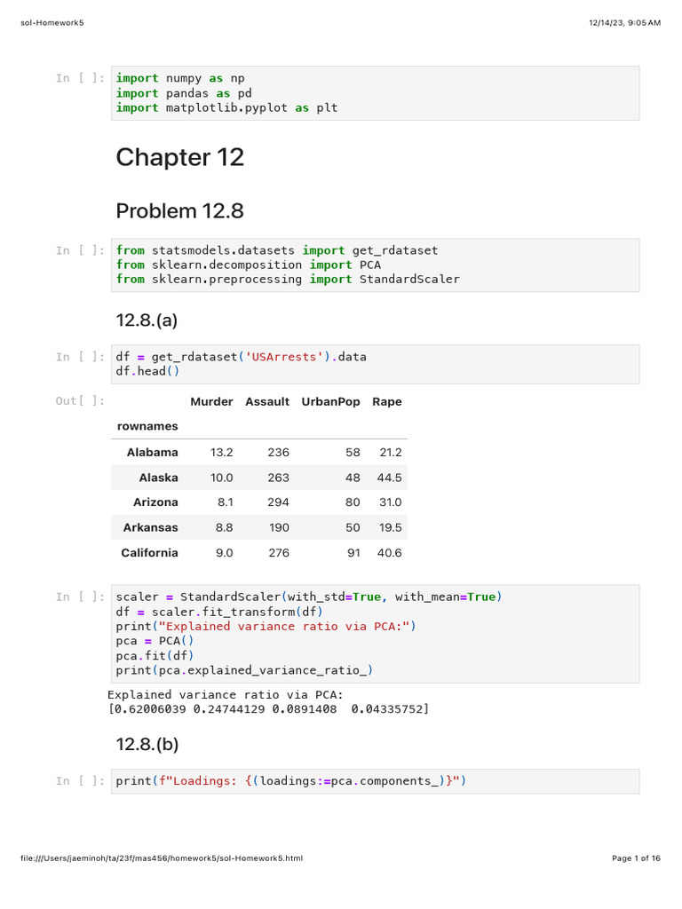 Sol Homework5 (Py) | PDF