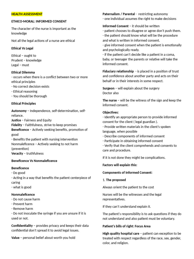 Health Assessment | PDF