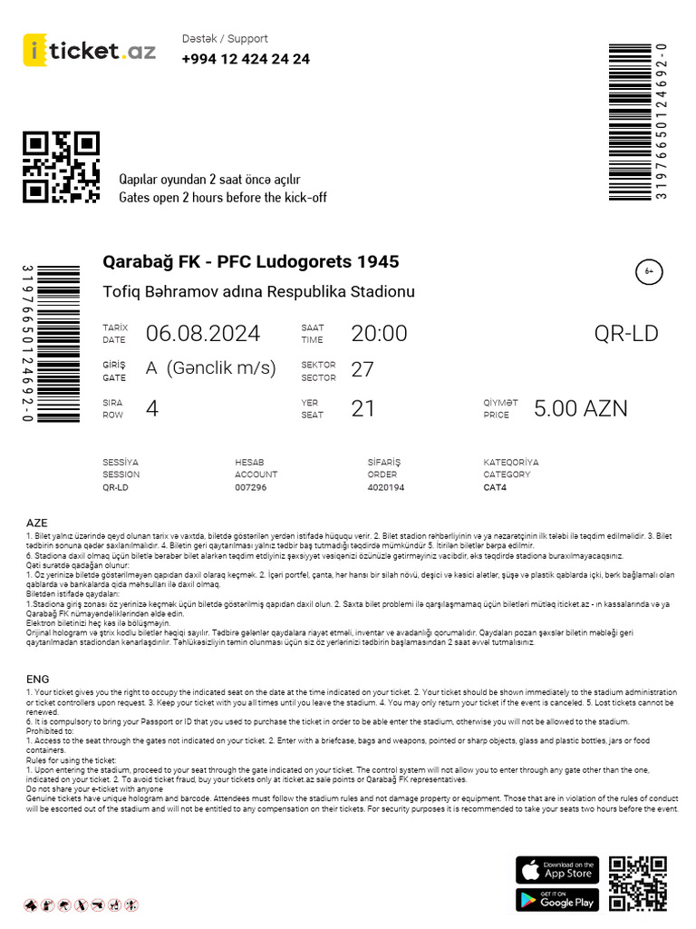 Iticket - AZ Order 4020194 14406487 | PDF
