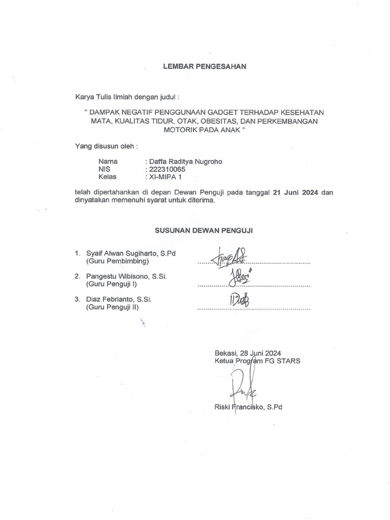 Artikel Daffa Raditya Nugroho - XI-MIPA 1 | PDF