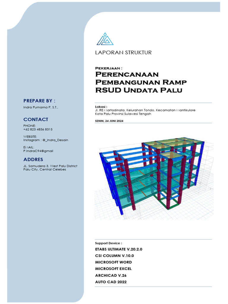 Lap. Struktur Ramp RSUD Undata Palu - Id (09 Juli 2024) | PDF