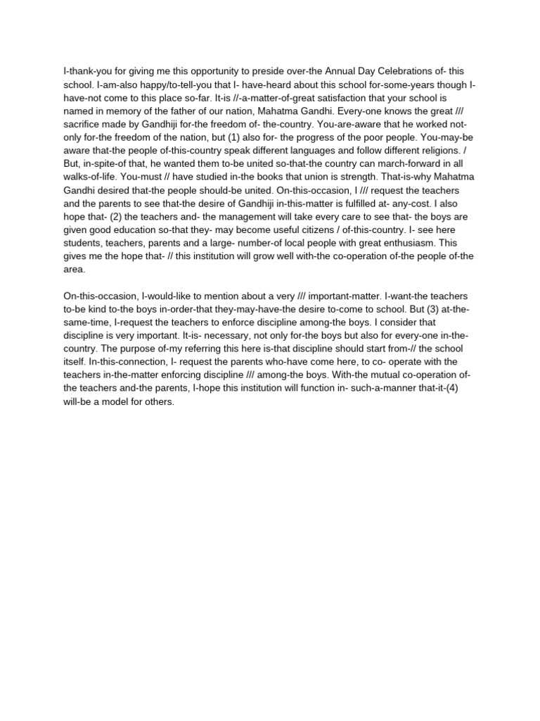 I-Thank-You For Giving Me This Opportunity To Preside Over-The Annual ...