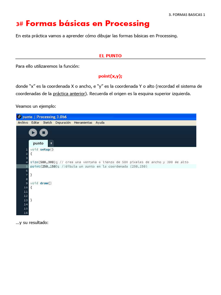 3.formas Básicas en Processing | PDF
