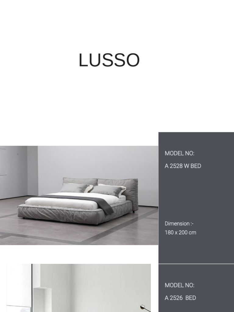 LUSSO BEDS | PDF