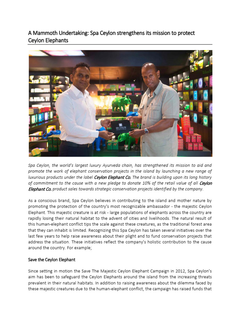 Project Elephants PR | PDF