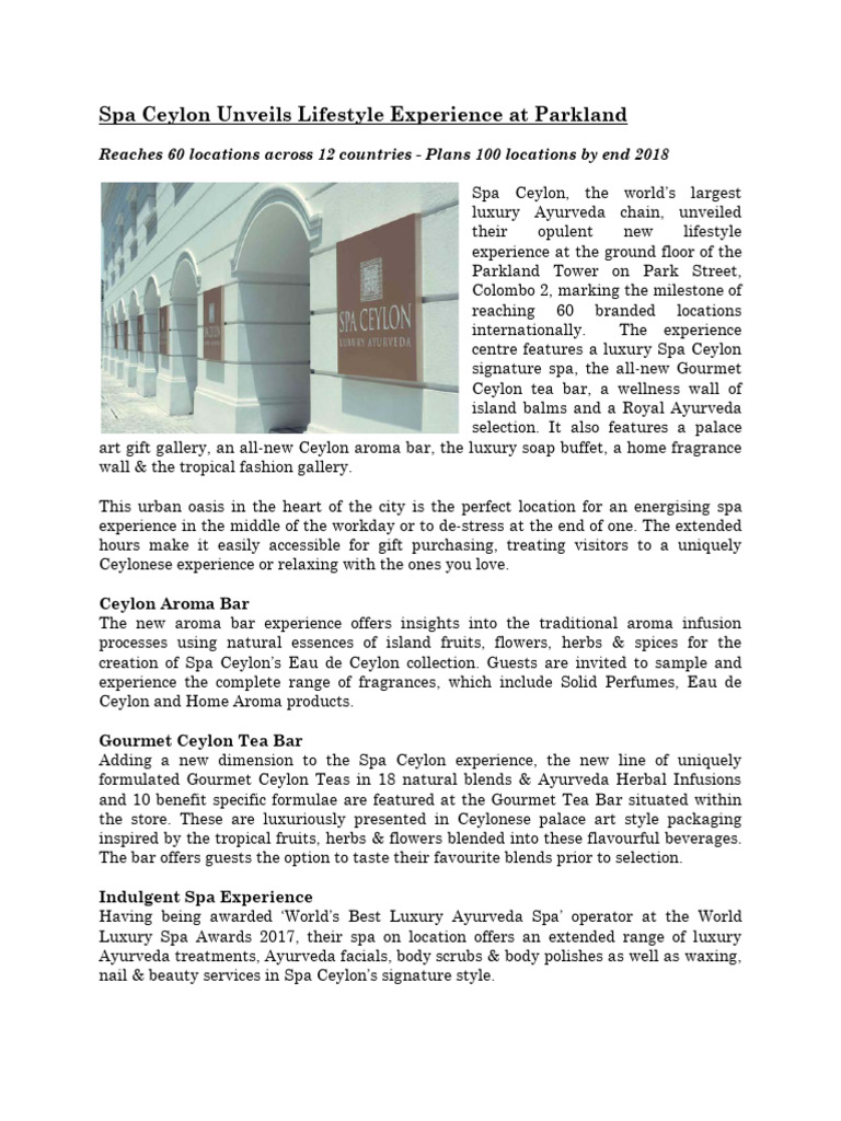 Parkland Launch PR | PDF