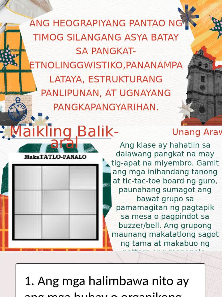 Ang Heograpiyang Pantao NG TSA | PDF