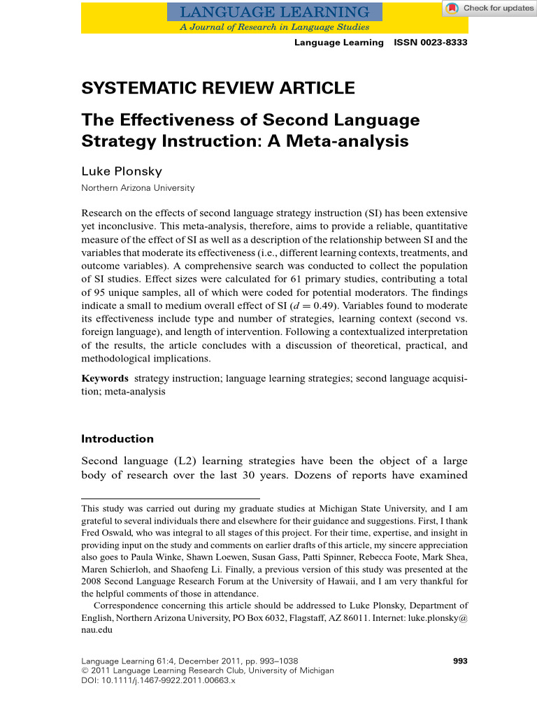 2011 Plonsky | PDF