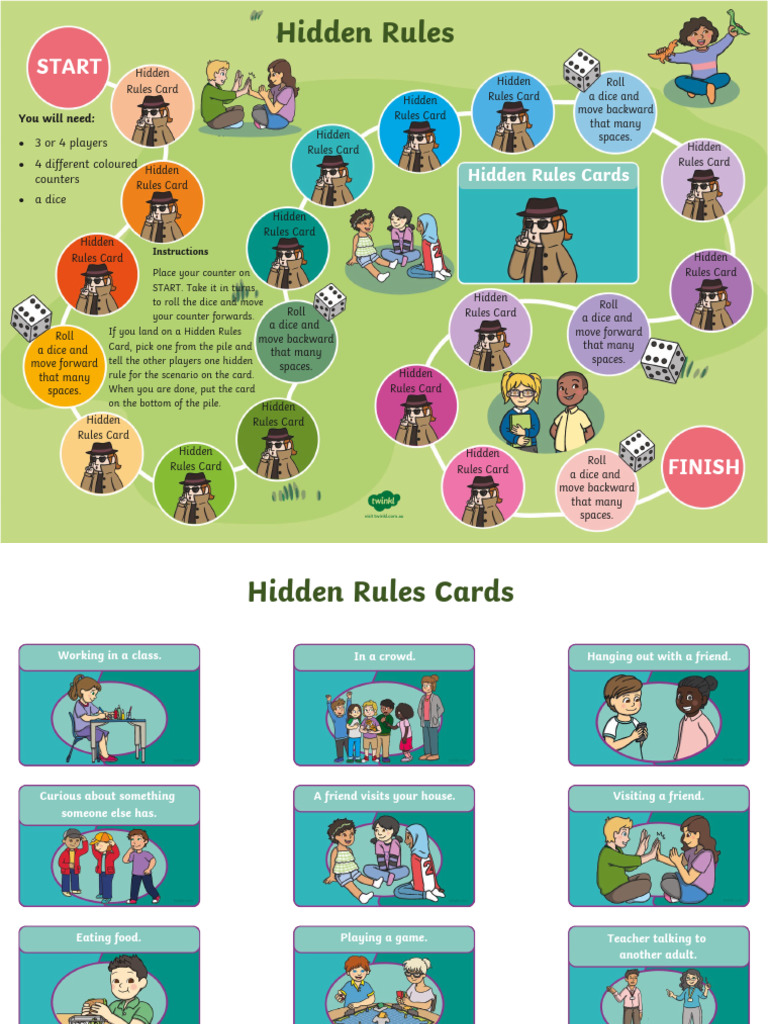 Au S 1654304765b Hidden Rules Board Game Editable | PDF