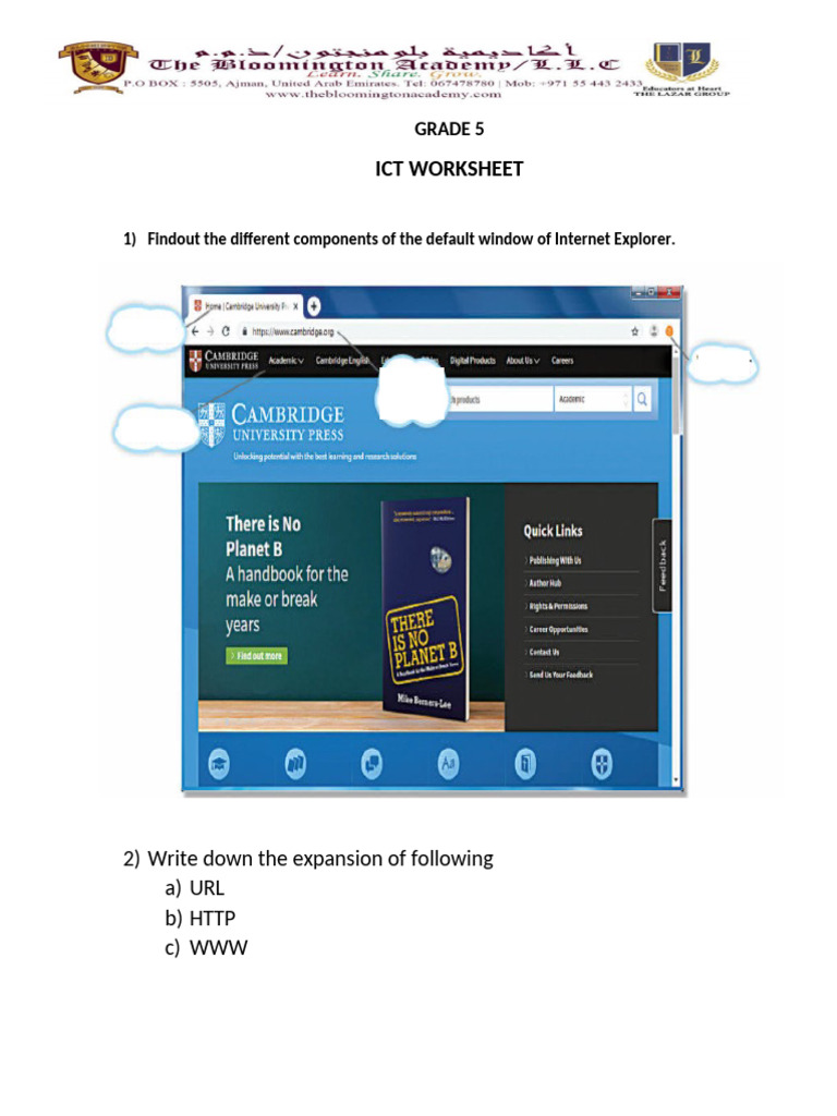 5 TH Sen Worksheet | PDF