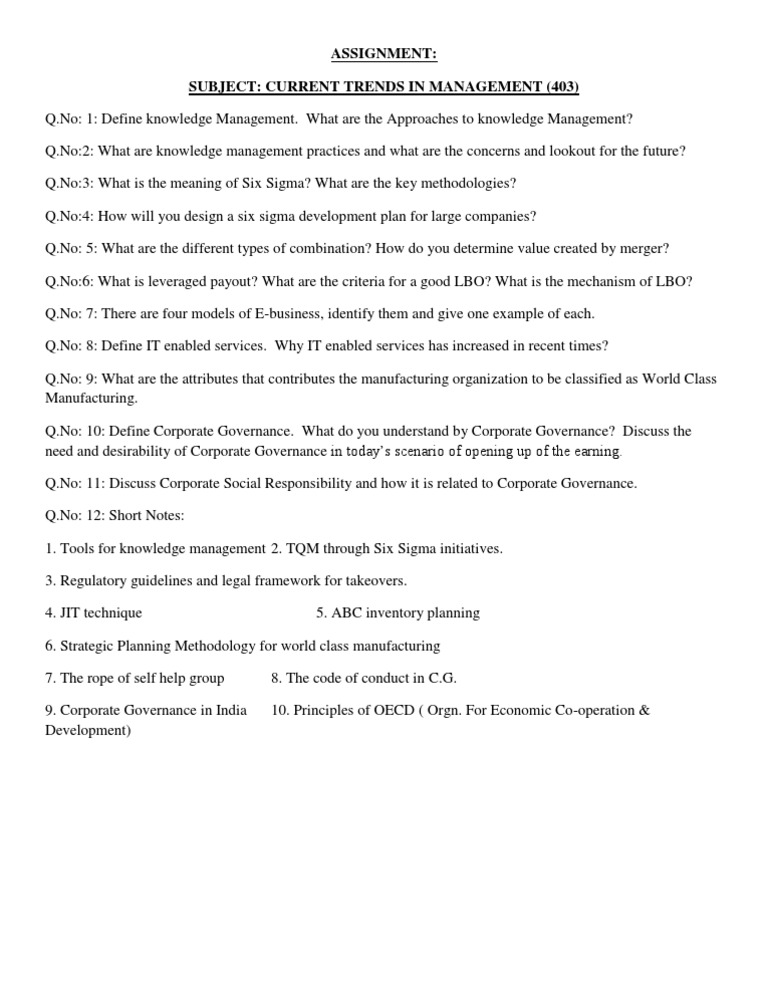 Assignment CTM | PDF | Business