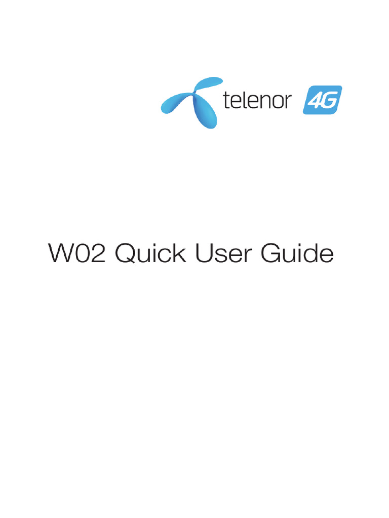 W02 Quick User Guide | PDF
