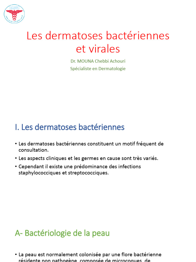 Les Dermatoses Bacteriennes Et Virales | PDF
