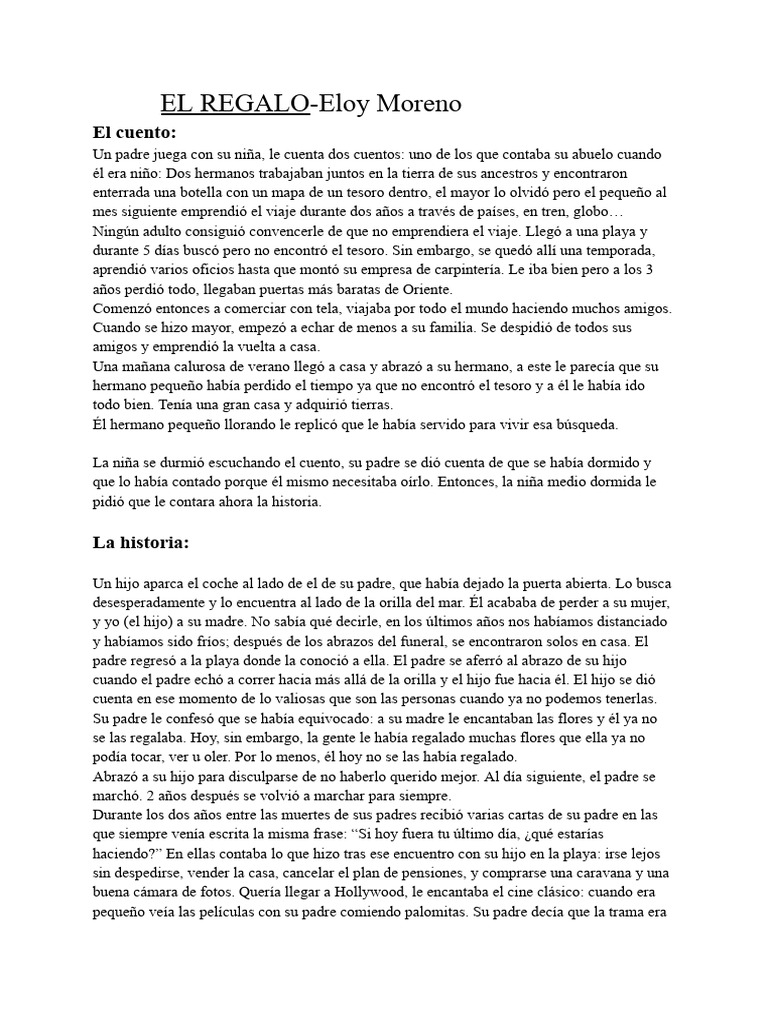 El Regalo Eloy Moreno | PDF