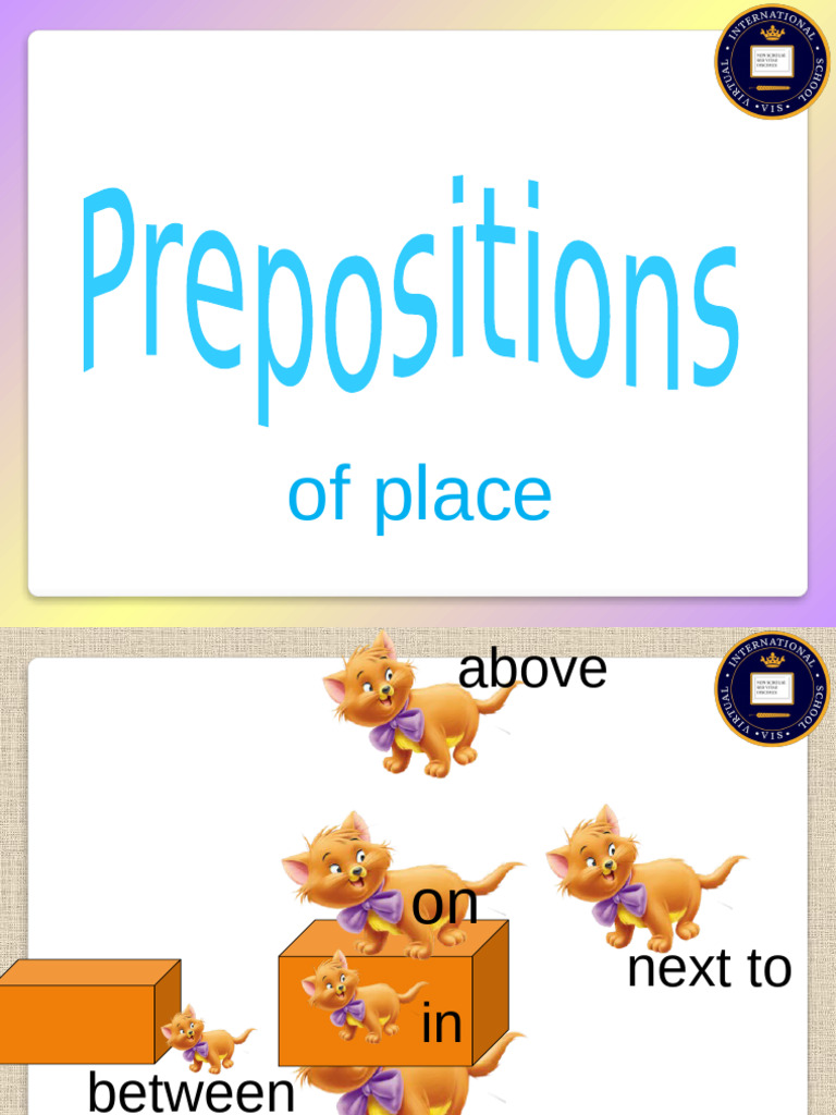 Prepositions of Place PPT | PDF