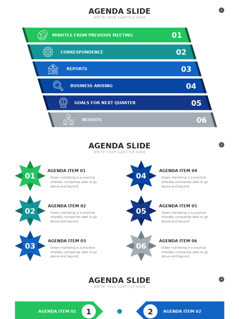 Agenda Powerpoint Slides | PDF