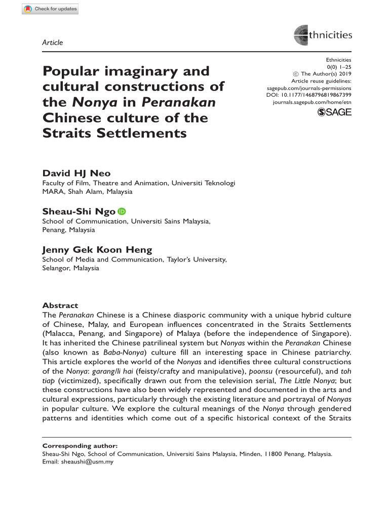 Peranakan Culture PDF 2024 | PDF