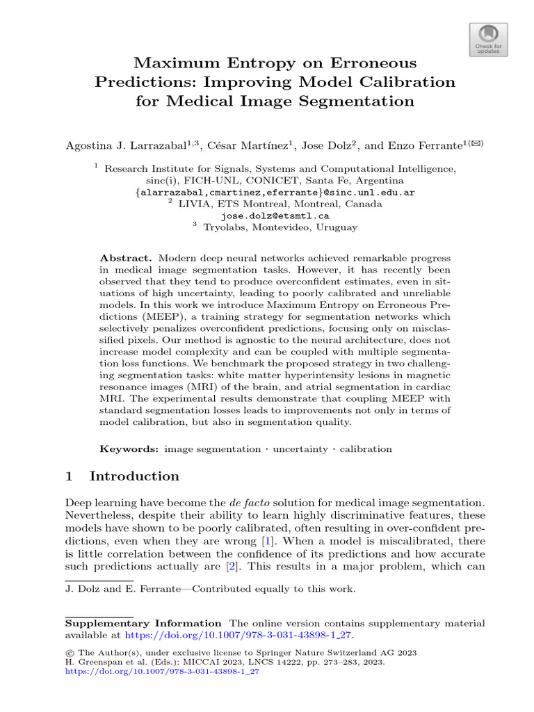 Maximum Entropy On Erroneous Predictions: Improving Model Calibration ...