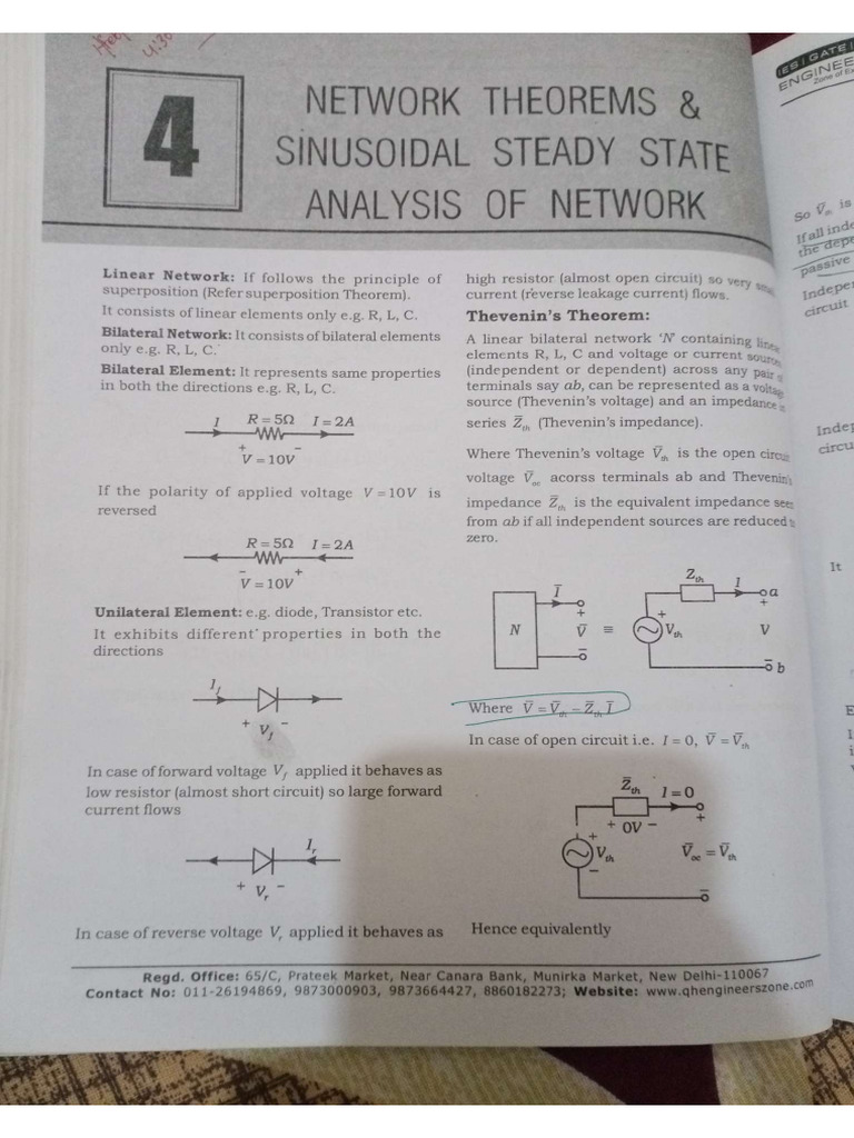 Network Theorems | PDF