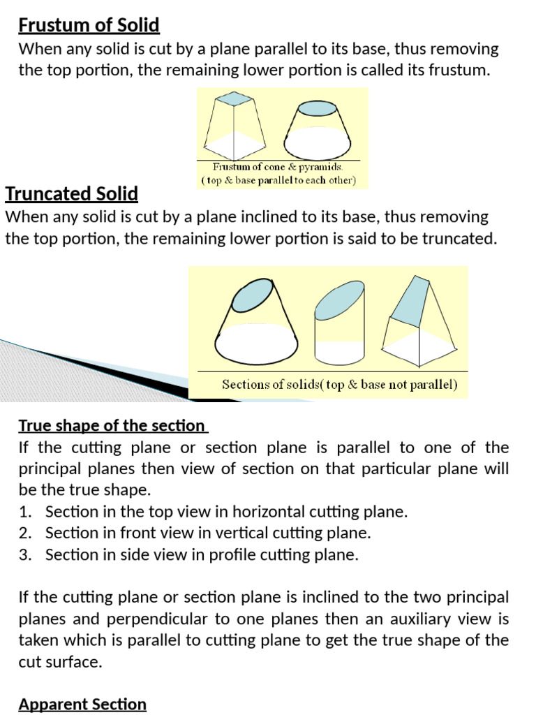 Sheet No. 10 Section of Solid | PDF