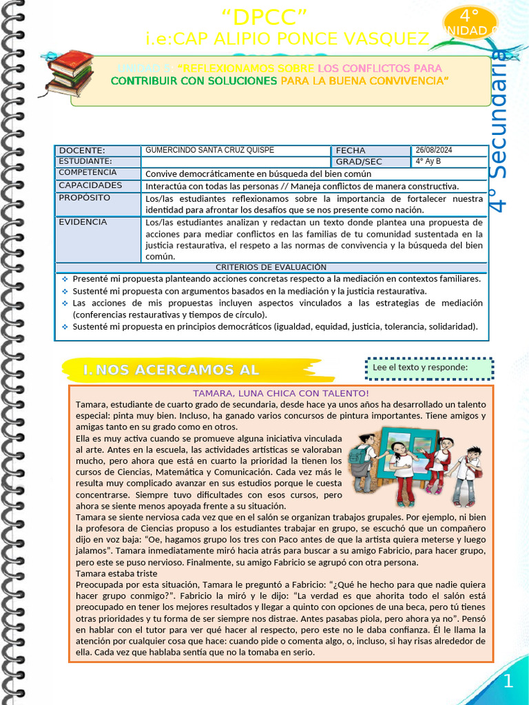 4° DPCC - Actv.03-Unid.5 2024 Oook | PDF