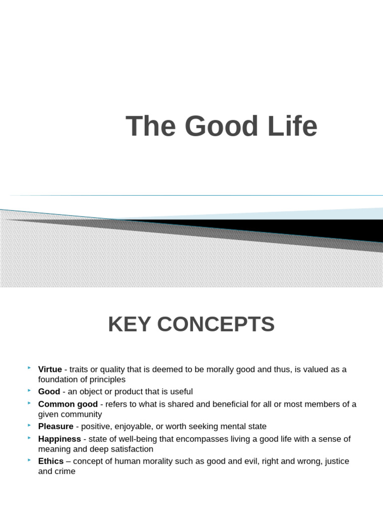 STS-Chapter 9- The Good Life | PDF