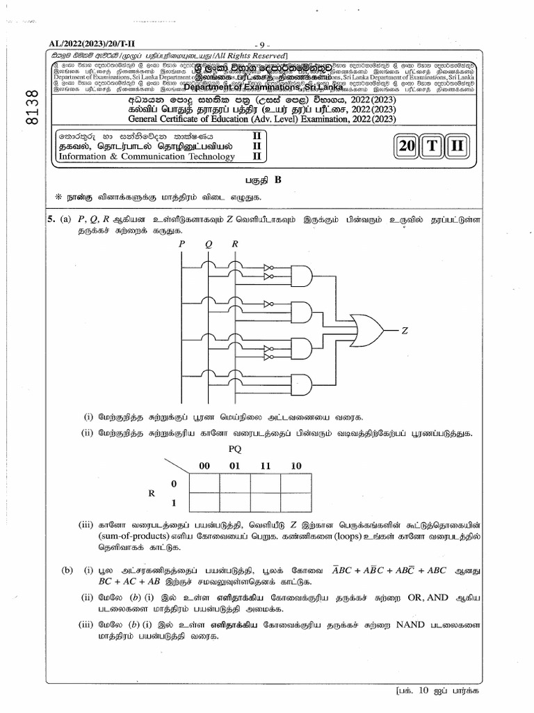 2022 AL ICT Past Paper | PDF