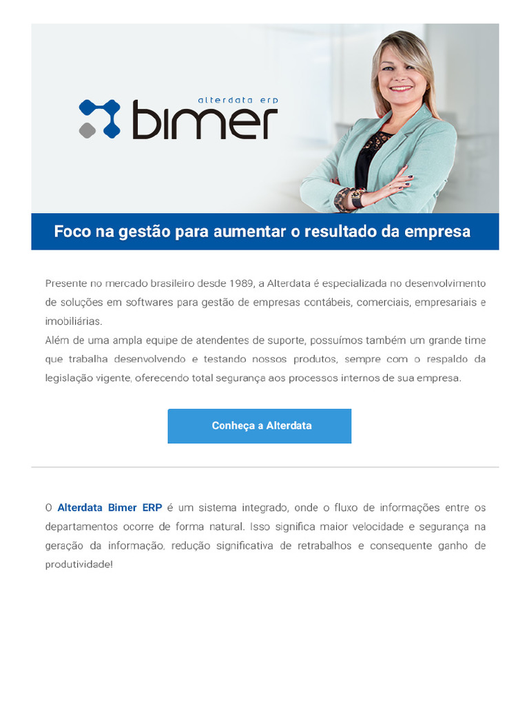 Alterdata Erp Bimer | PDF