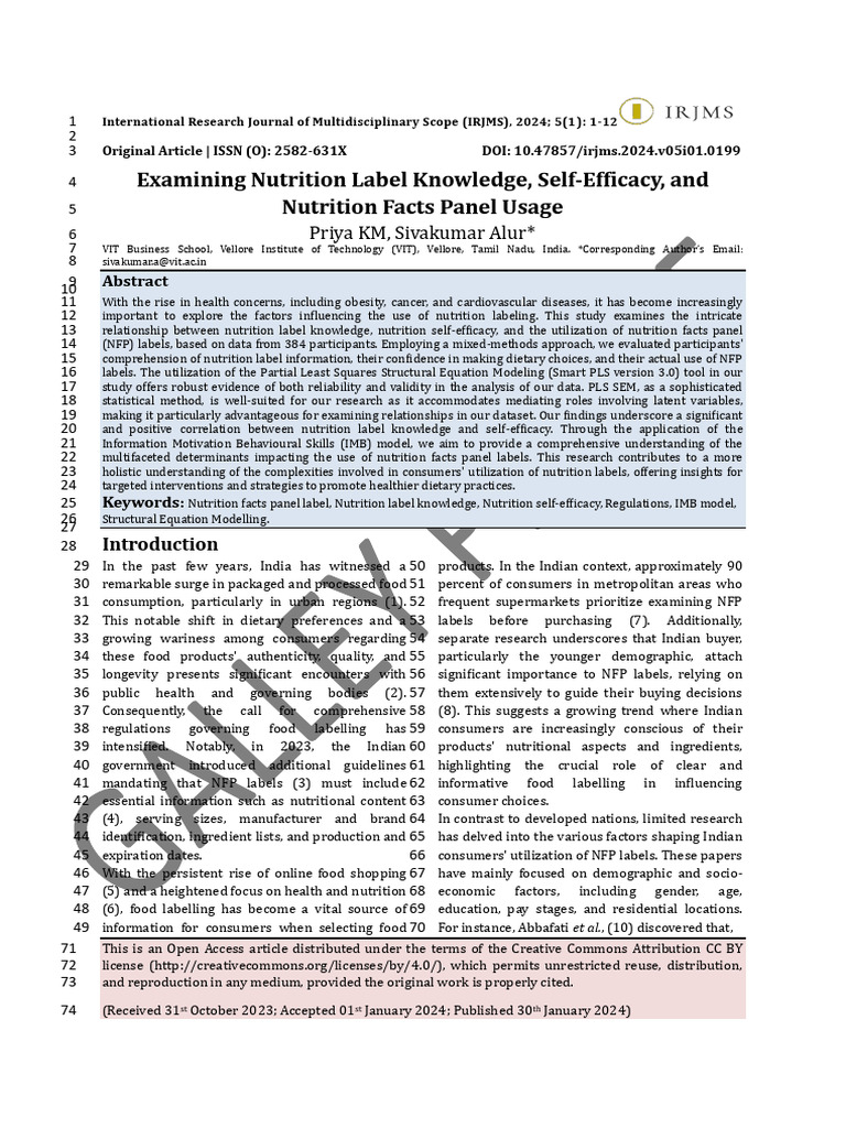 IRJMS full paper | PDF