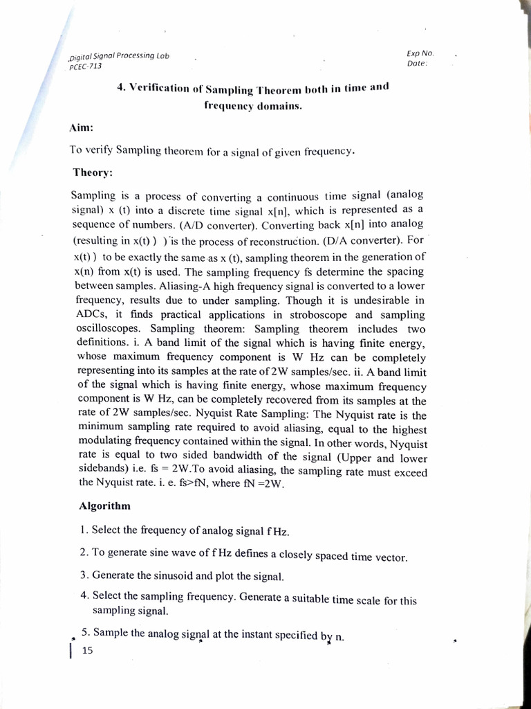 DSP lab File Part -2 | PDF